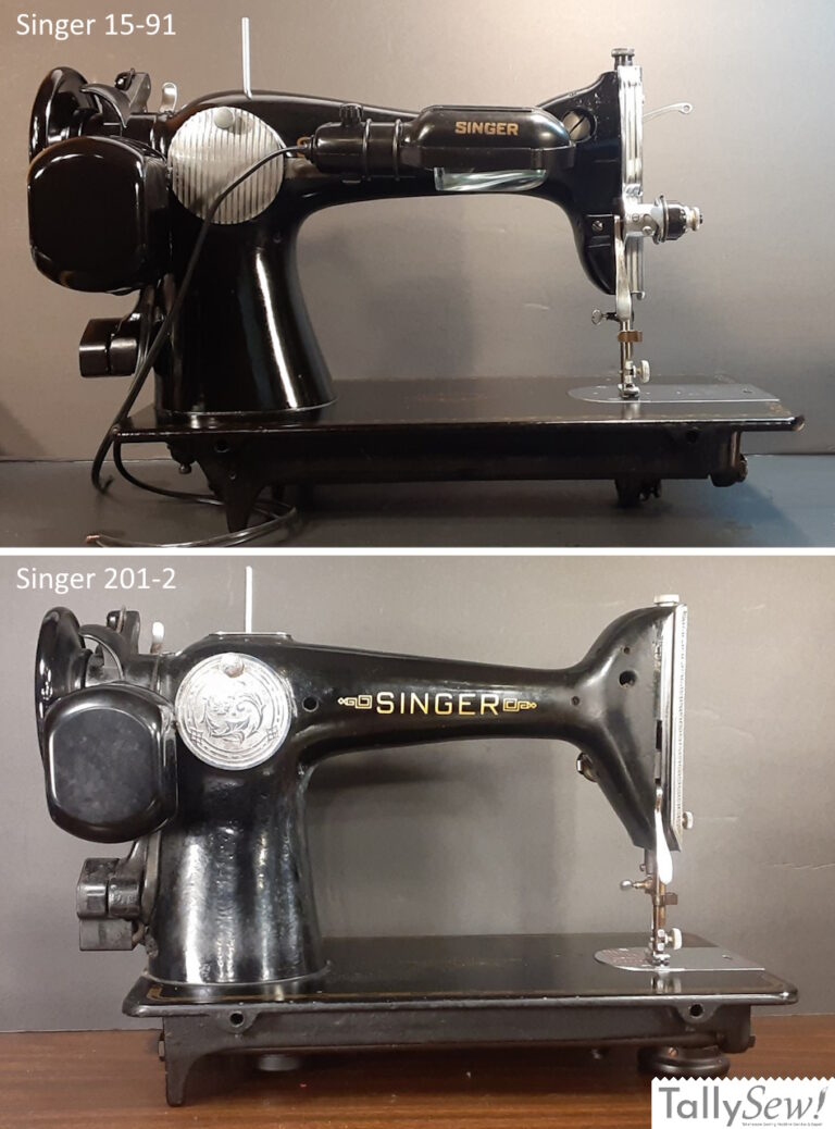 How can you tell the Singer models 15-91 and 201-2 apart? - Tally Sew LLC
